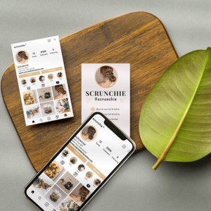 2025 Instagram Business Card, IG Business Card, Scrunchie IG Business ...