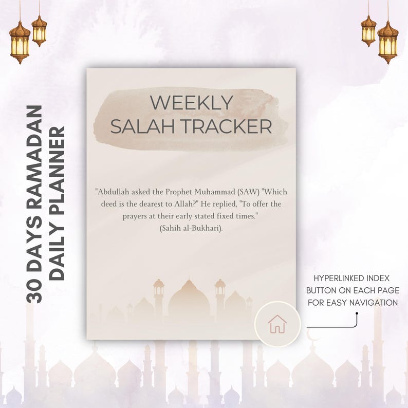 Ramadan Planner 2026, Digital Muslims 30 Days Planner, Quran Tracker ...