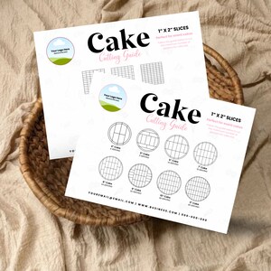 Cake Cutting Guide, Printable Cake Cutting Set Instruction Card, Cake ...