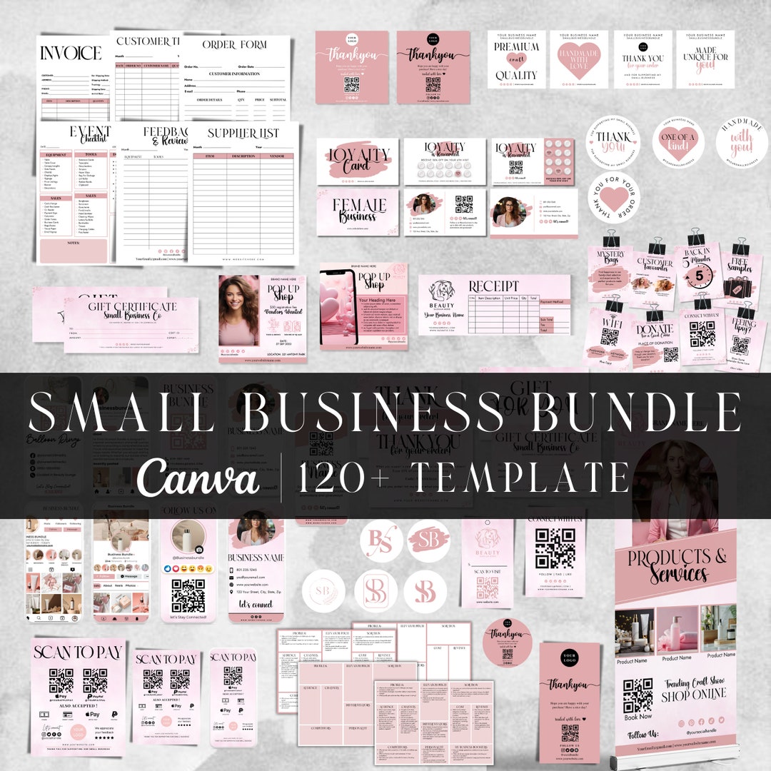 120+ Small Business Craft Show Bundle, Editable Scan to Pay Signs ...