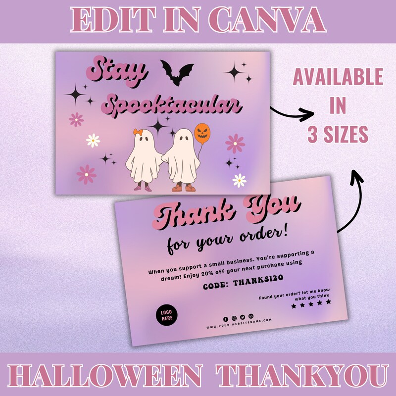 Spooky Thank You - Etsy