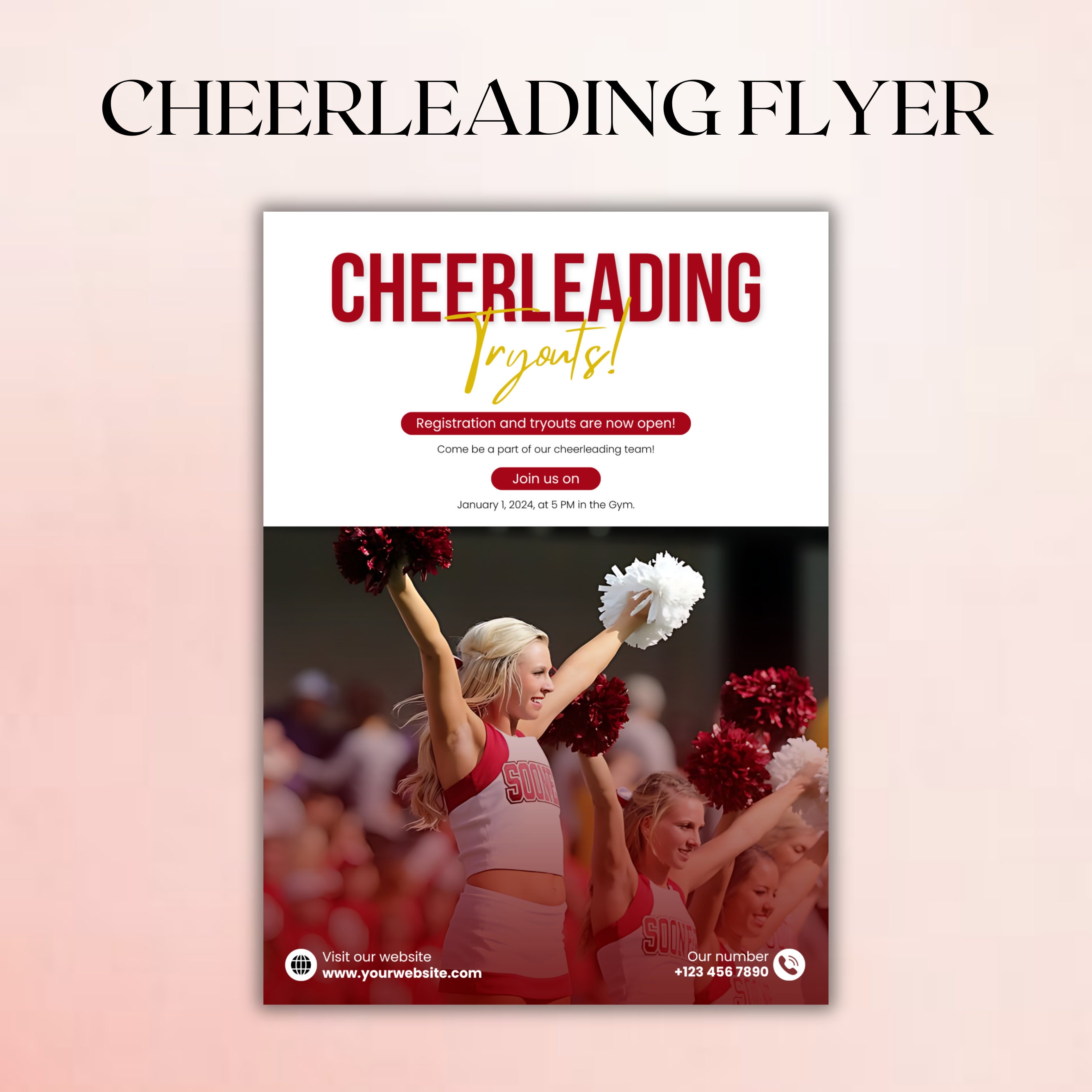 Cheerleading Contract Template, Editable Cheerleading Contract, Athlete ...