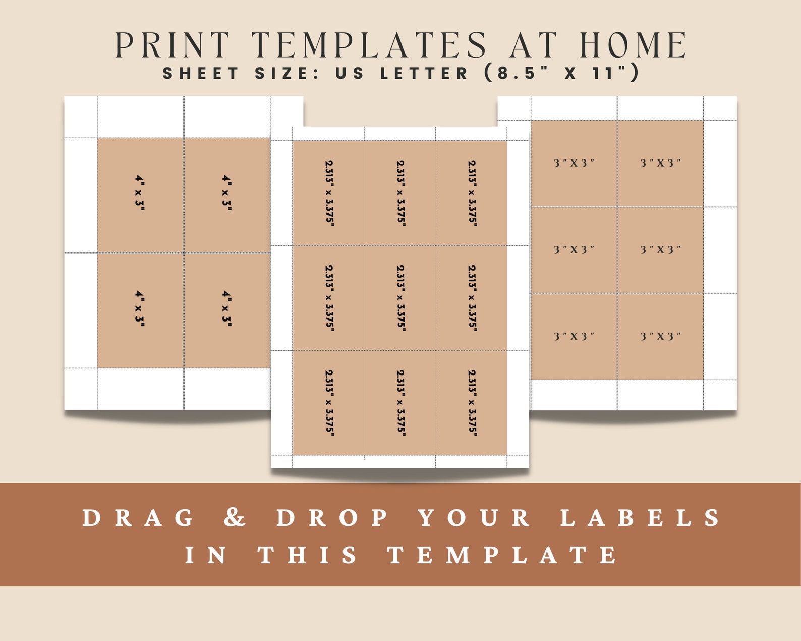 Editable Pouch Label Template Modern Tea Pouch Label Minimal - Etsy