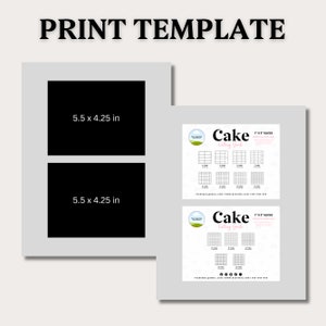 Cake Cutting Guide, Printable Cake Cutting Set Instruction Card, Cake ...