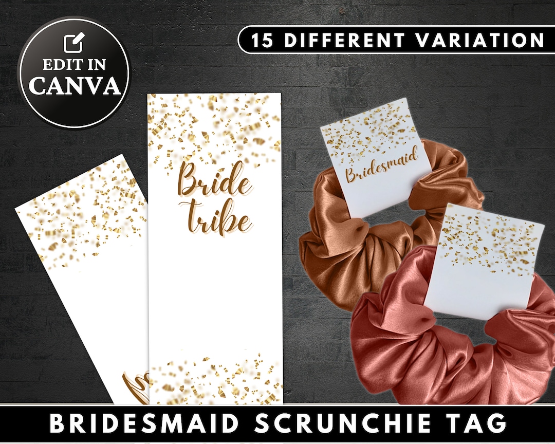 Scrunchie Tag Template, to Have and to Hold Your Hair Back, Editable ...