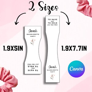 Printable Scrunchie Hang Tags, Editable Scrunchie Tag, Customizable Tag ...