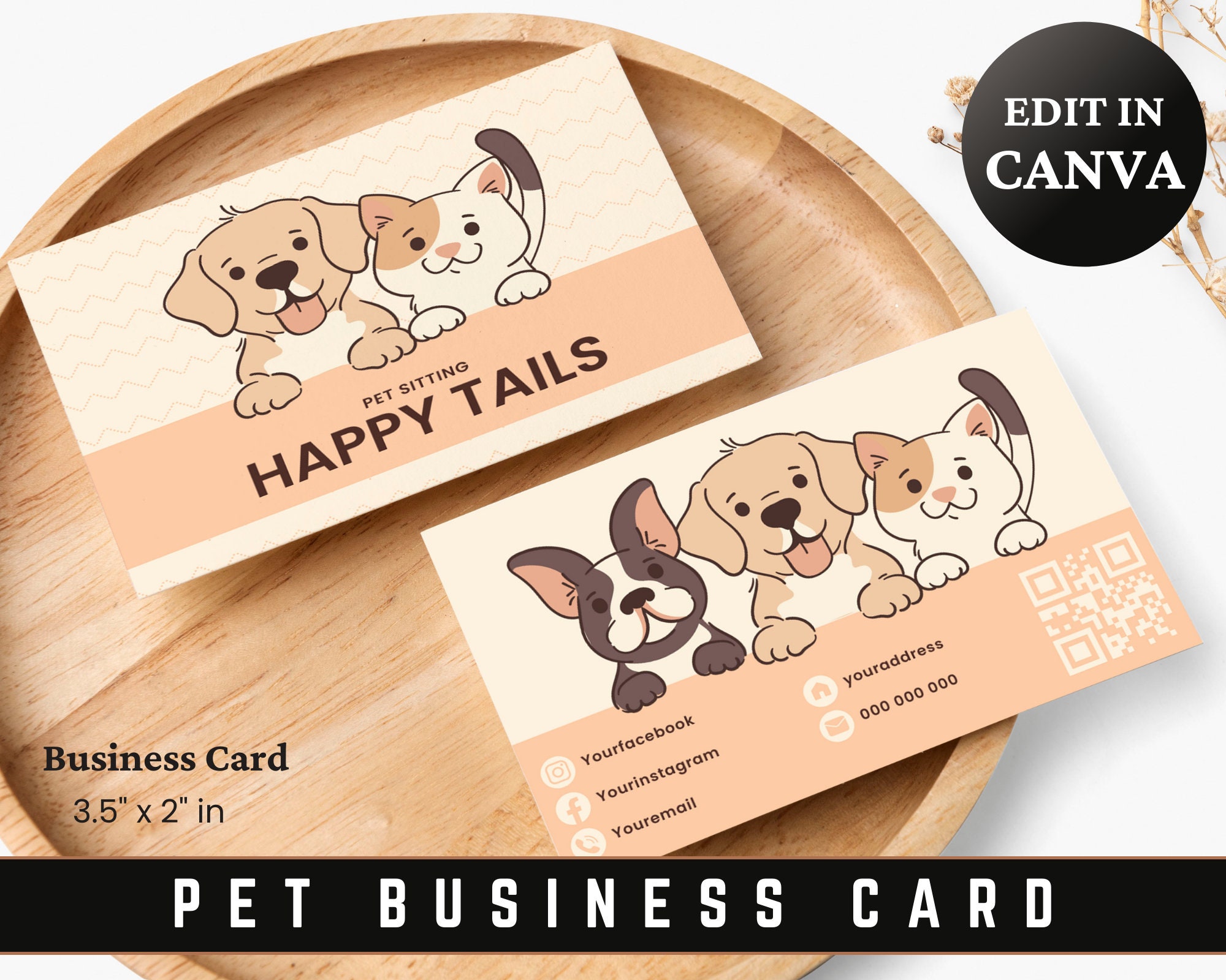 Professional Pet Sitting Business Cards