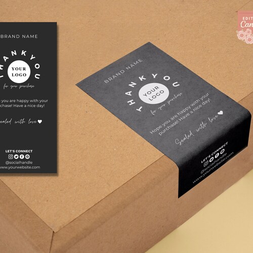 Editable Box Label Template Custom Packaging Labels - Etsy