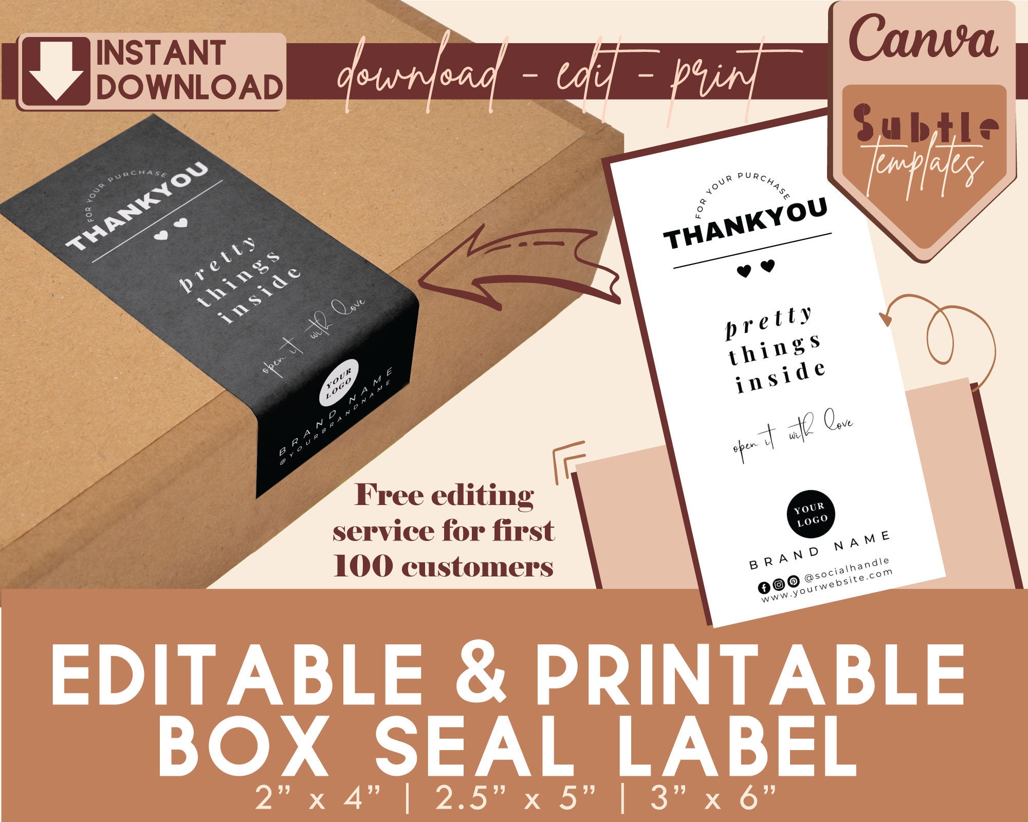 Box Sealing Stickers Sealing Stickers Packaging Stickers - Etsy Australia