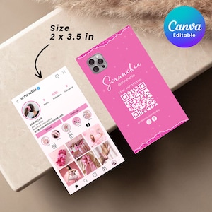 2024 Instagram Business Card, IG Business Card, Scrunchie IG Business ...