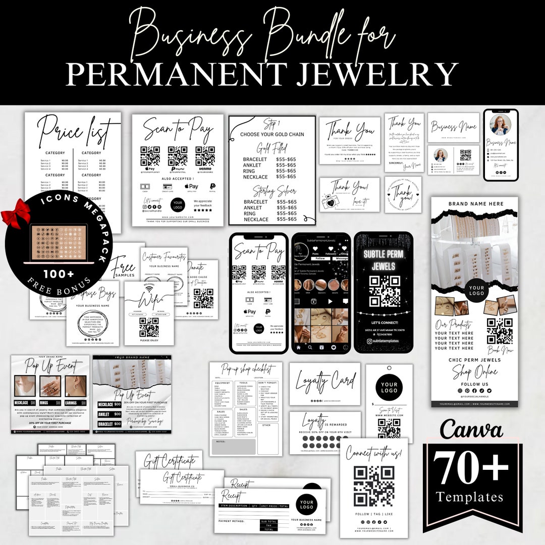 Permanent Jewelry Consent Forms Bundle, Permanent Jewelry Business ...