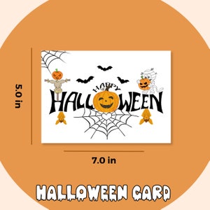 Digital Halloween Card Printable | Printable Halloween Card | Printable ...