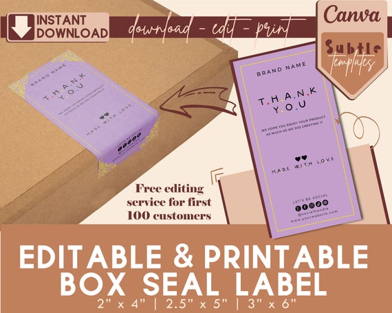 Box Sealing Stickers Sealing Stickers Packaging Stickers - Etsy