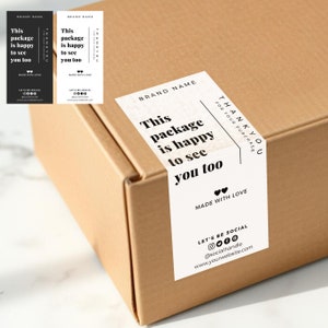 Box Seal Sticker, Packaging Stickers, Packaging Labels, Custom ...