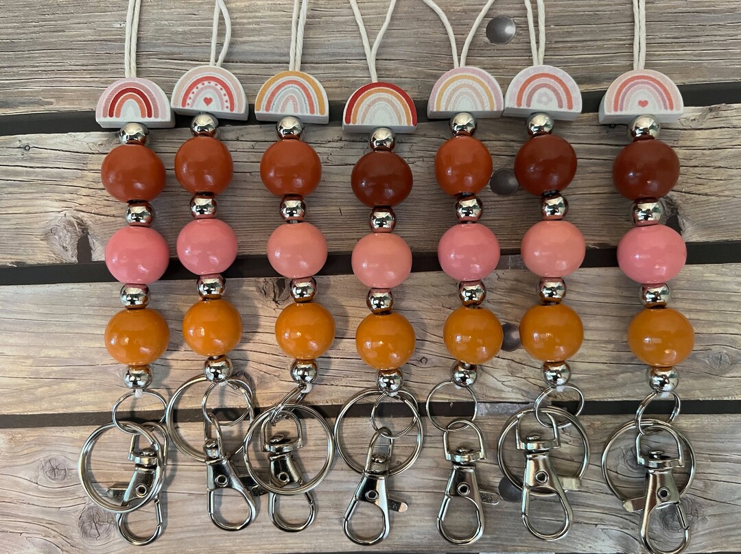 Boho Rainbow Lanyards / Id Badge Holders / Lanyard / Teacher Gift ...