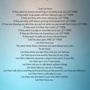 Let Them Poem 8.5x11 DIGITAL Print - Etsy