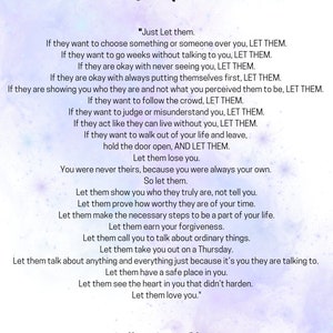 Let Them Poem 8.5x11 DIGITAL Print - Etsy