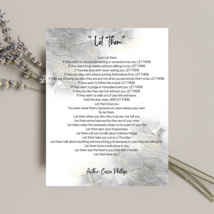 Let Them Poem 8.5x11 DIGITAL Print - Etsy