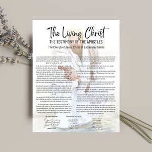 The Living Christ Testimony Proclamation 8.5x11 *DIGITAL* - Etsy