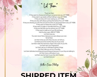 Let Them Poem 8.5x11 DIGITAL Print - Etsy