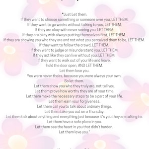 Let Them Poem 8.5x11 DIGITAL Print - Etsy