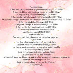 Let Them Poem 8.5x11 DIGITAL Print - Etsy