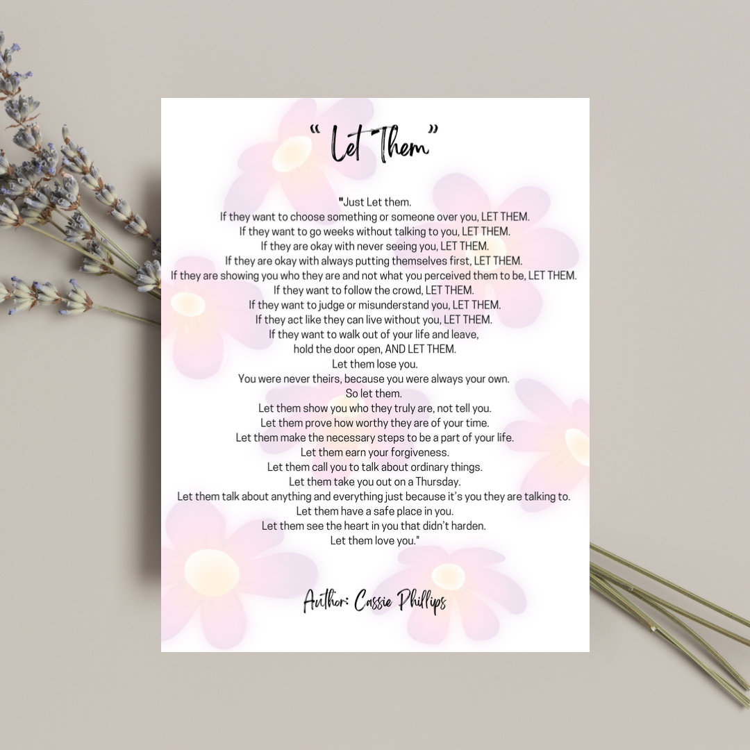 Let Them Poem 8.5x11 DIGITAL Print - Etsy