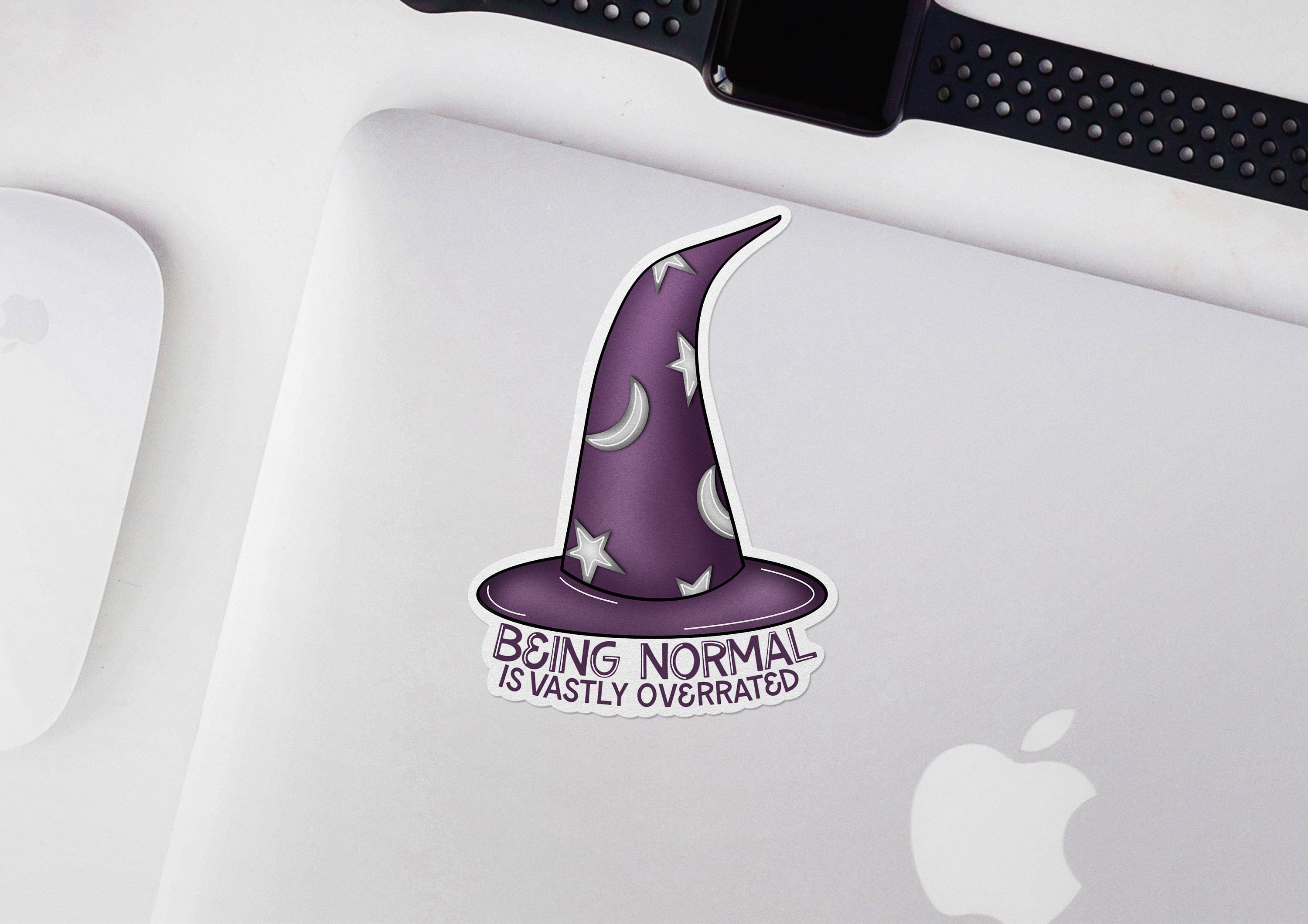 Being Normal Is Vastly Overrated Sticker, UV PermaSticker, Halloween ...