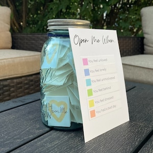 Printable "open When You Feel Lonely" Cards - Etsy
