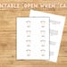 Printable "open When You Had a Bad Day" Cards - Etsy