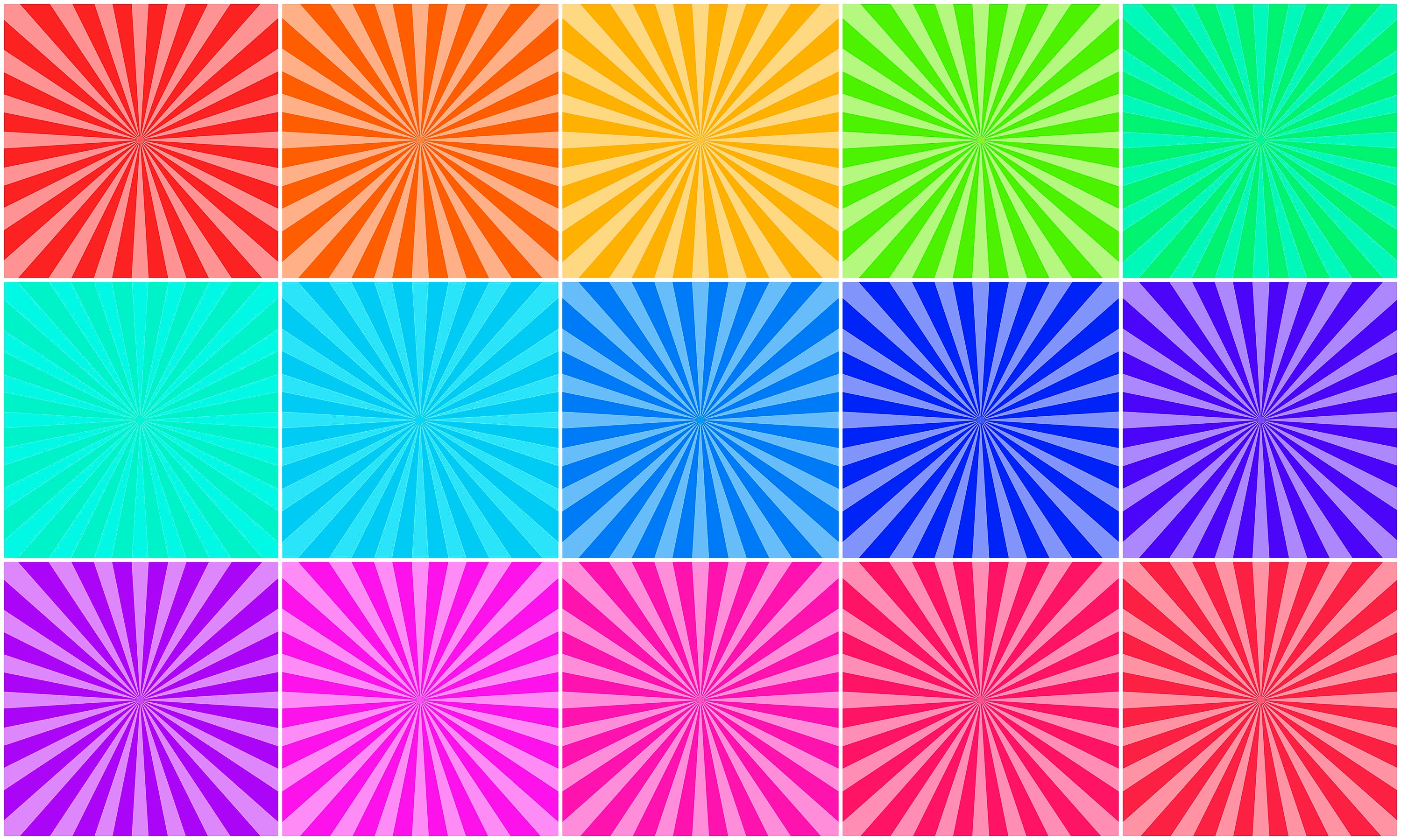 15 Starburst Digital Paper Backgrounds | Printable Sunburst Scrapbook ...