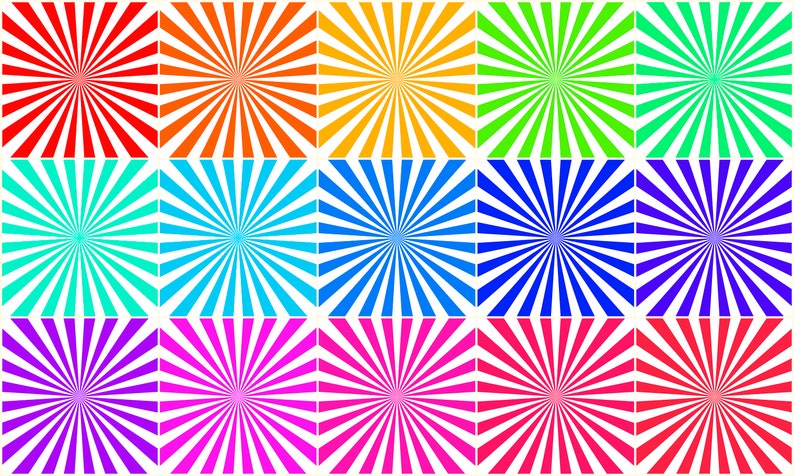 15 Starburst Digital Paper Backgrounds | Printable Sunburst Scrapbook ...
