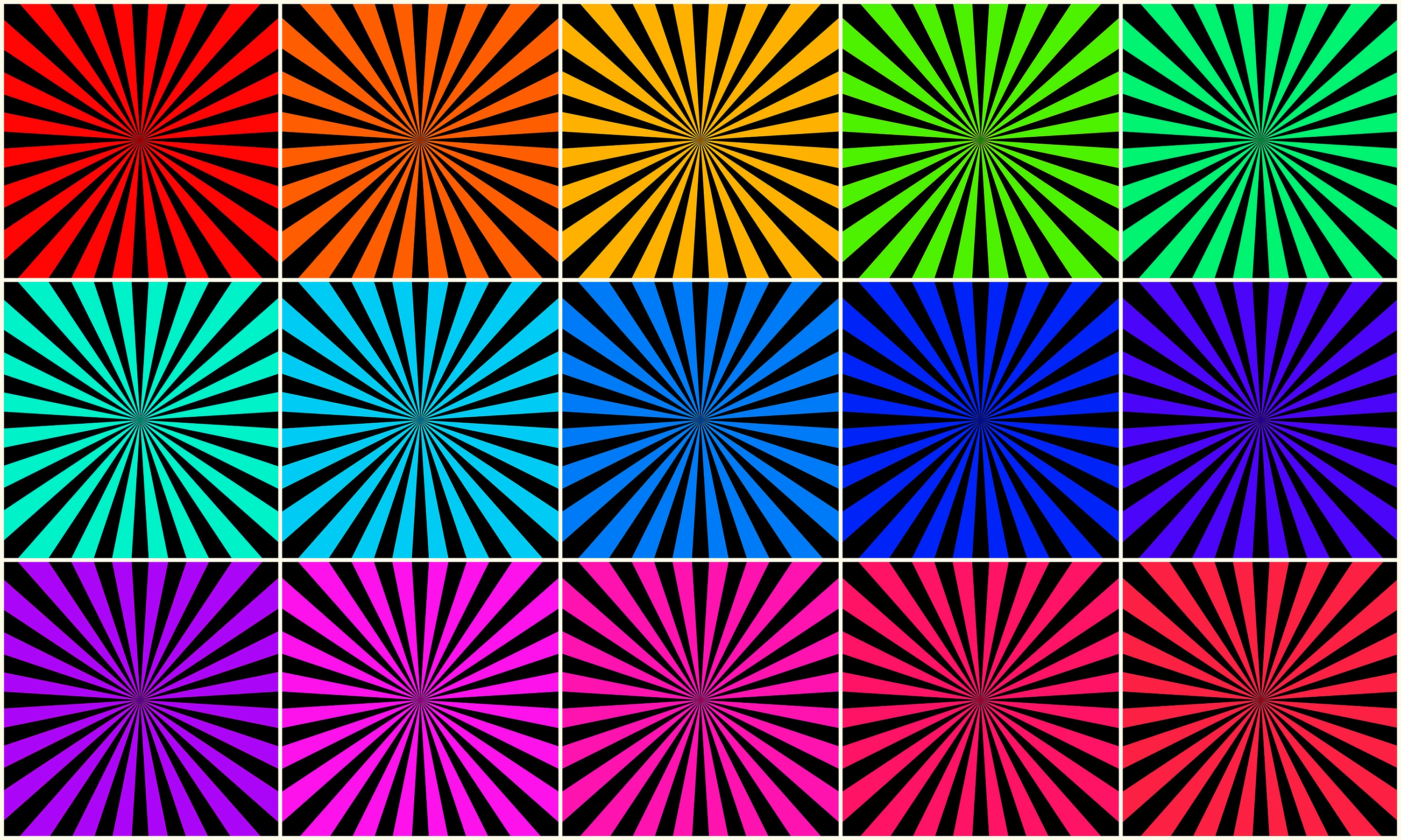 15 Starburst Digital Paper Backgrounds | Printable Sunburst Scrapbook ...