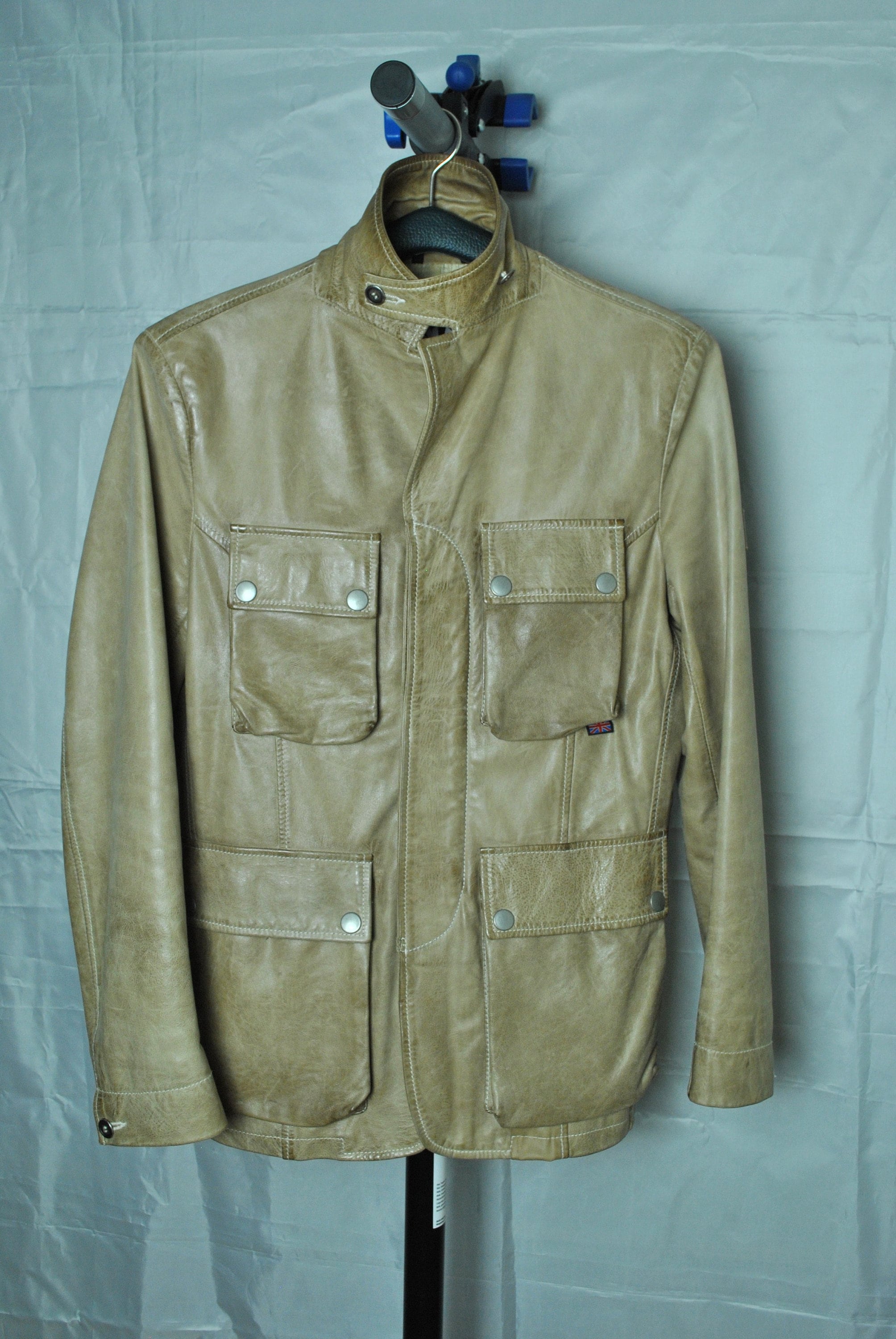 Belstaff Douglas Vintage Leather Biker Jacket Gold Label - Etsy