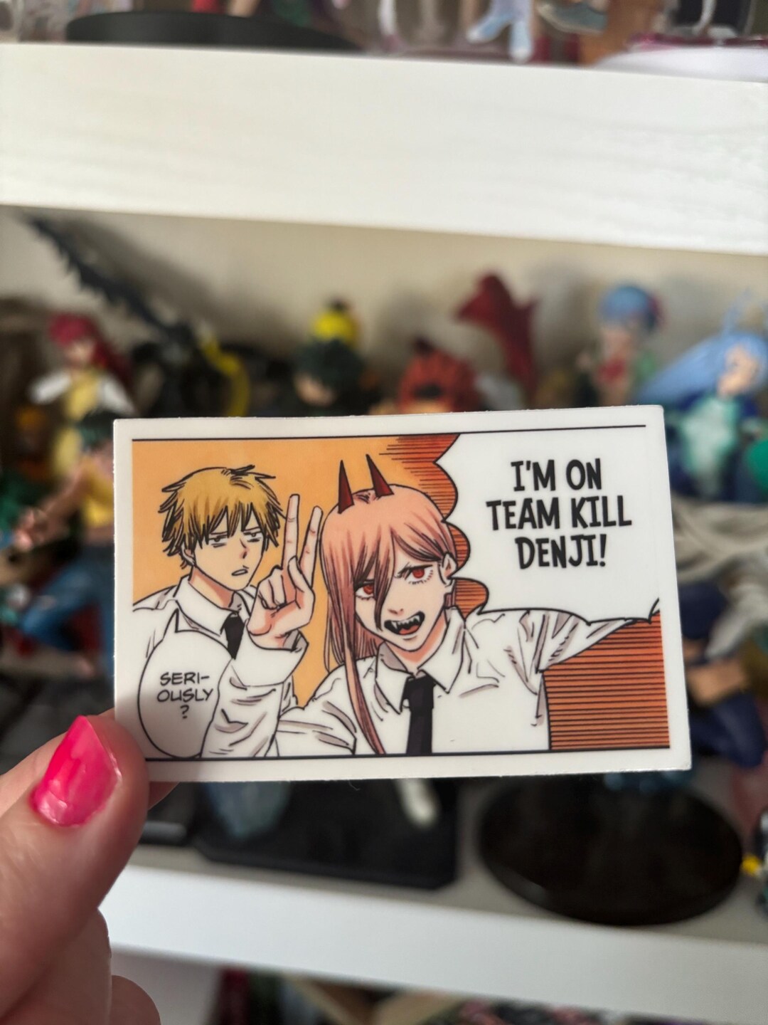Chainsaw Man team Kill Denji Sticker - Etsy