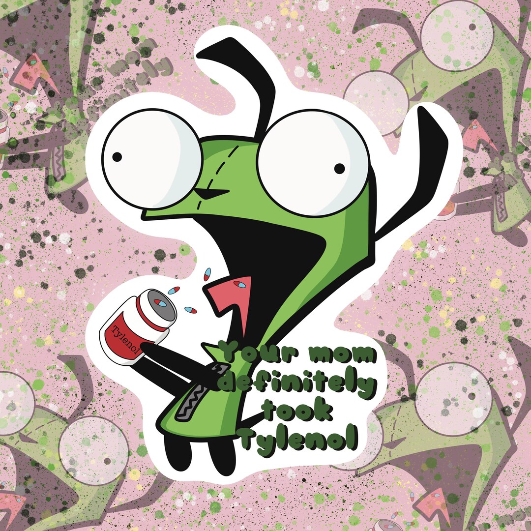 Invader Zim Gir Sticker - Etsy