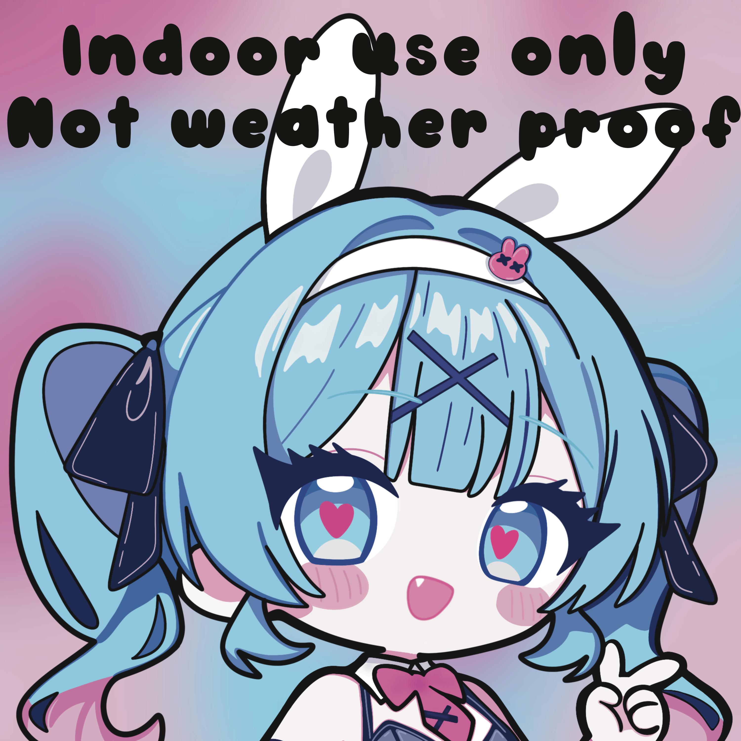 Rabbit Hole Chibi Hatsune Miku Sticker and Peeker (not Weatherproof ...