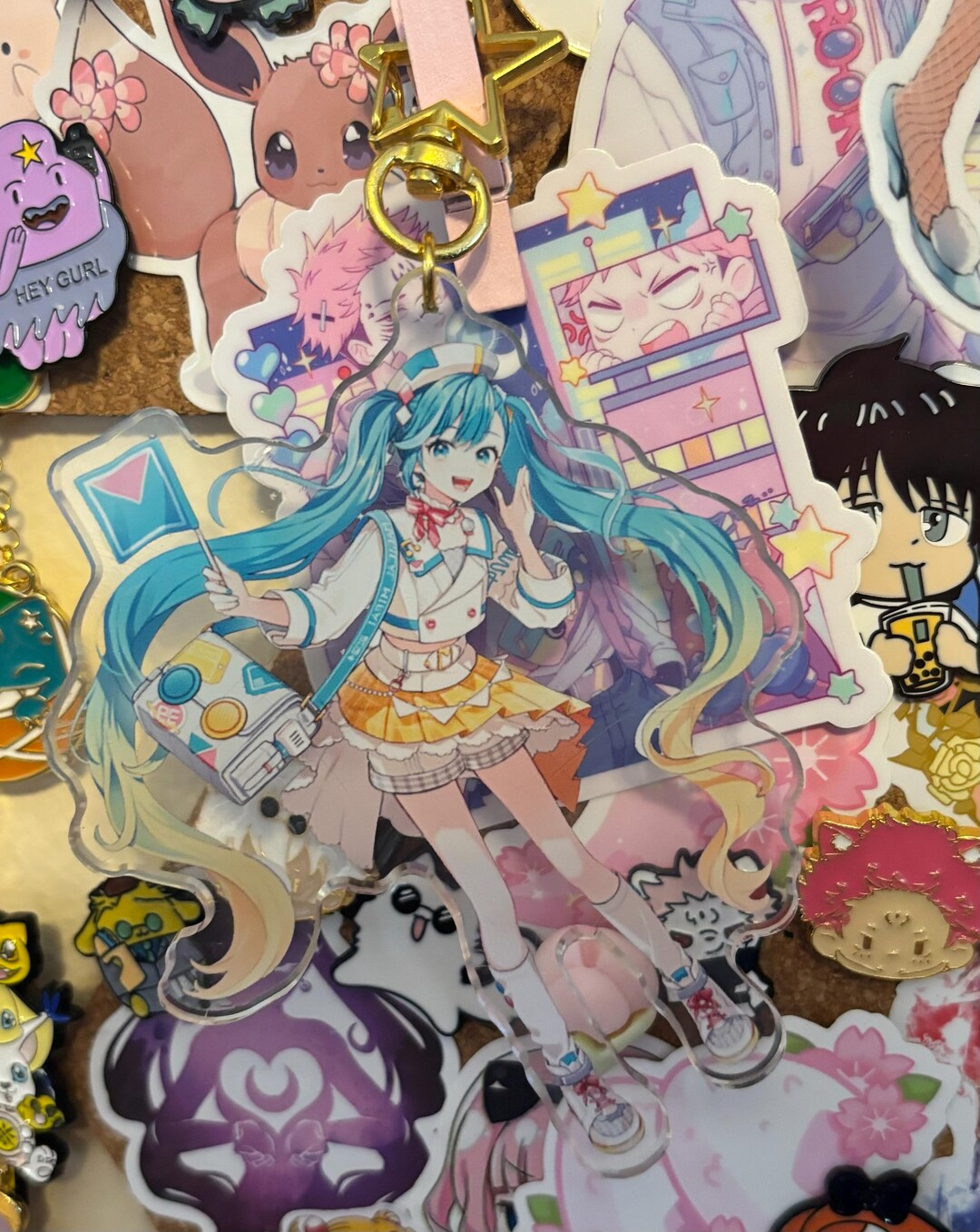 Hatsune Miku Keychain Large - Etsy