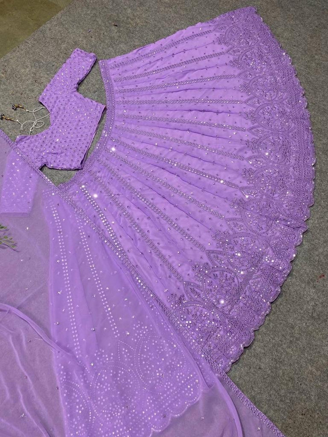 Attractive Light Purple Lehenga Choli Wedding Bridal Wear Chaniya Choli ...