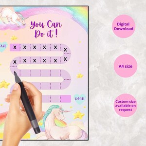 Unicorn Reward Chart Printable Unicorn Behavior Chart - Etsy