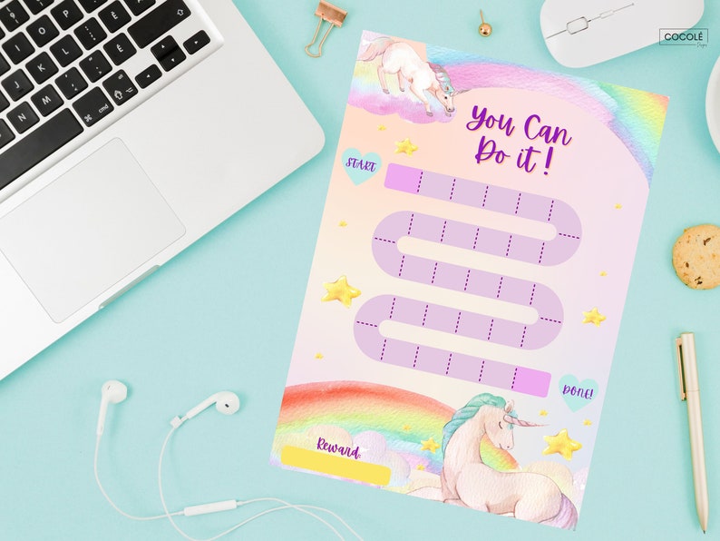 Unicorn Reward Chart Printable Unicorn Behavior Chart - Etsy