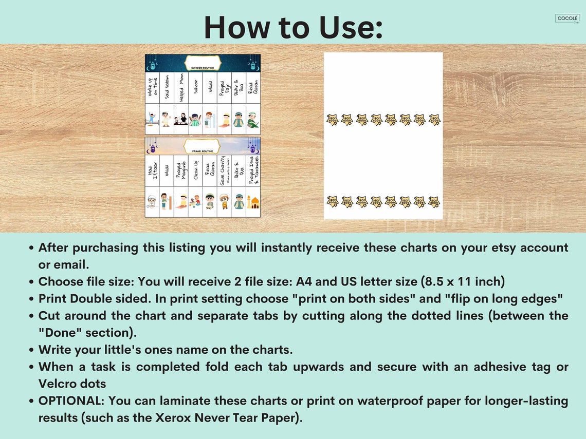 Ramadan Routine Chart for Boys Suhoor and Iftaar Routine Ramadan ...