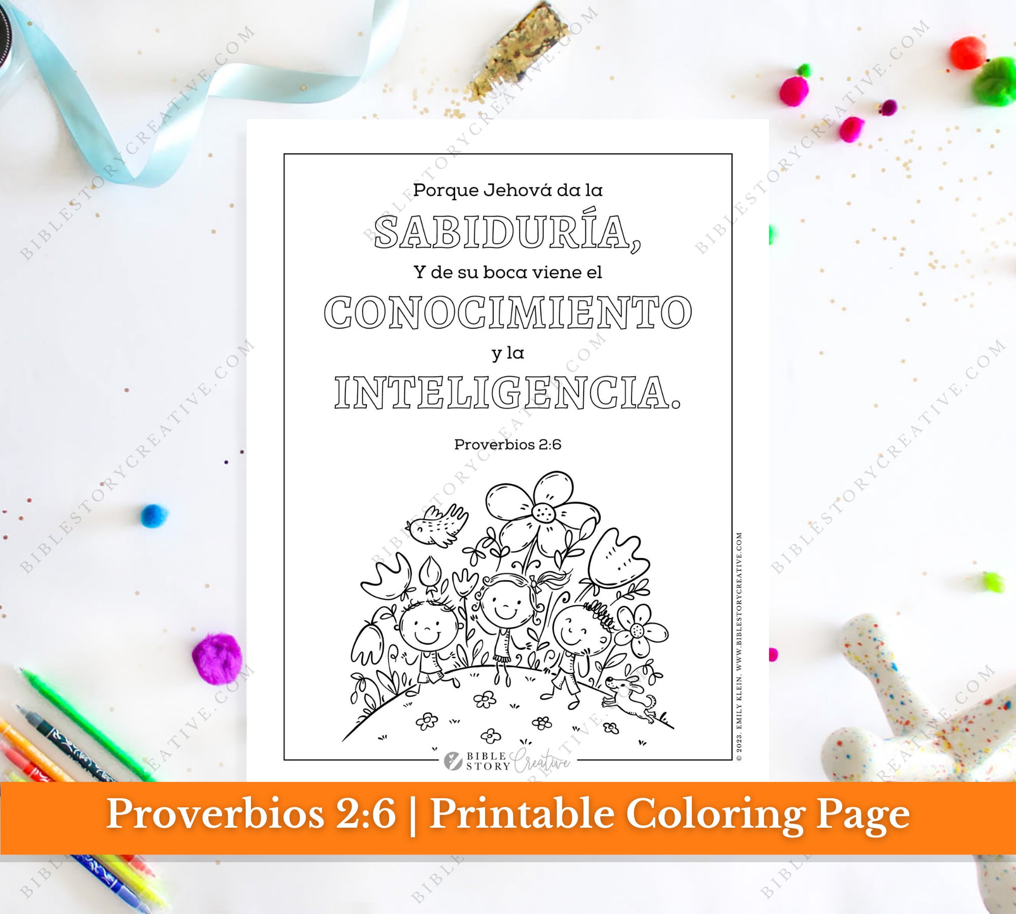 Proverbios 2:6 Spanish Bible Verse Coloring Page (PDF Digital Download ...