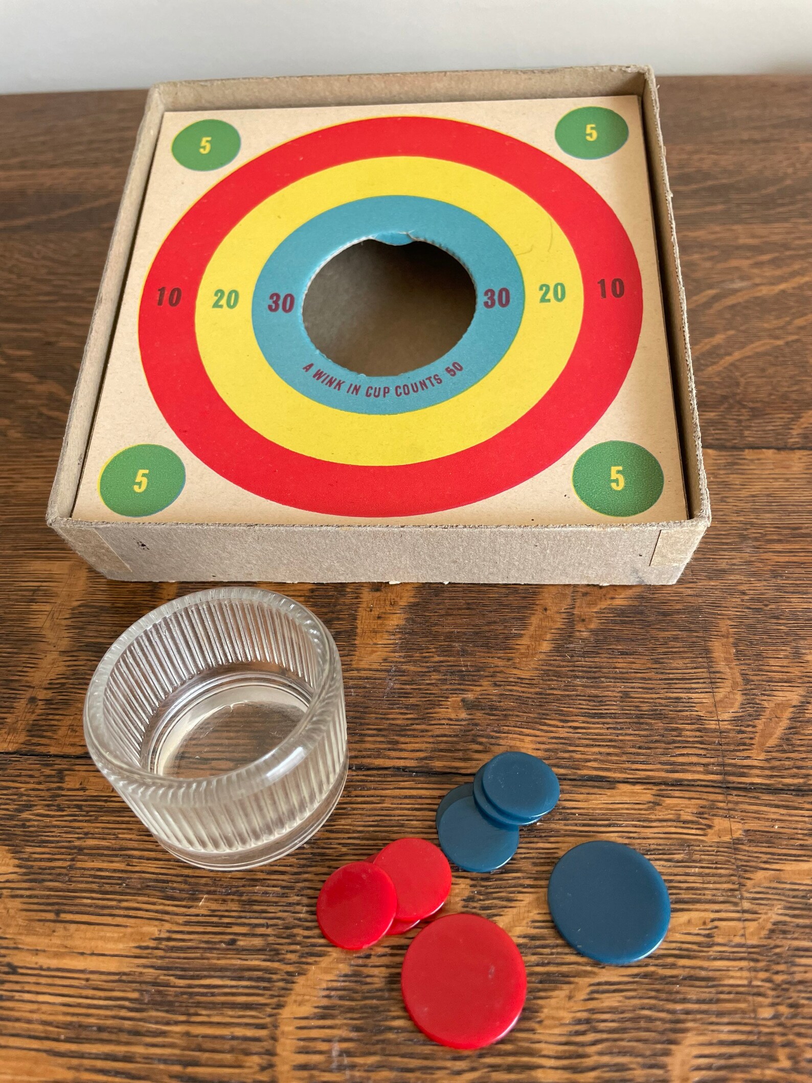 Vintage Tiddlywinks Bullseye Game - Authentic Antique Board Game, 2 ...