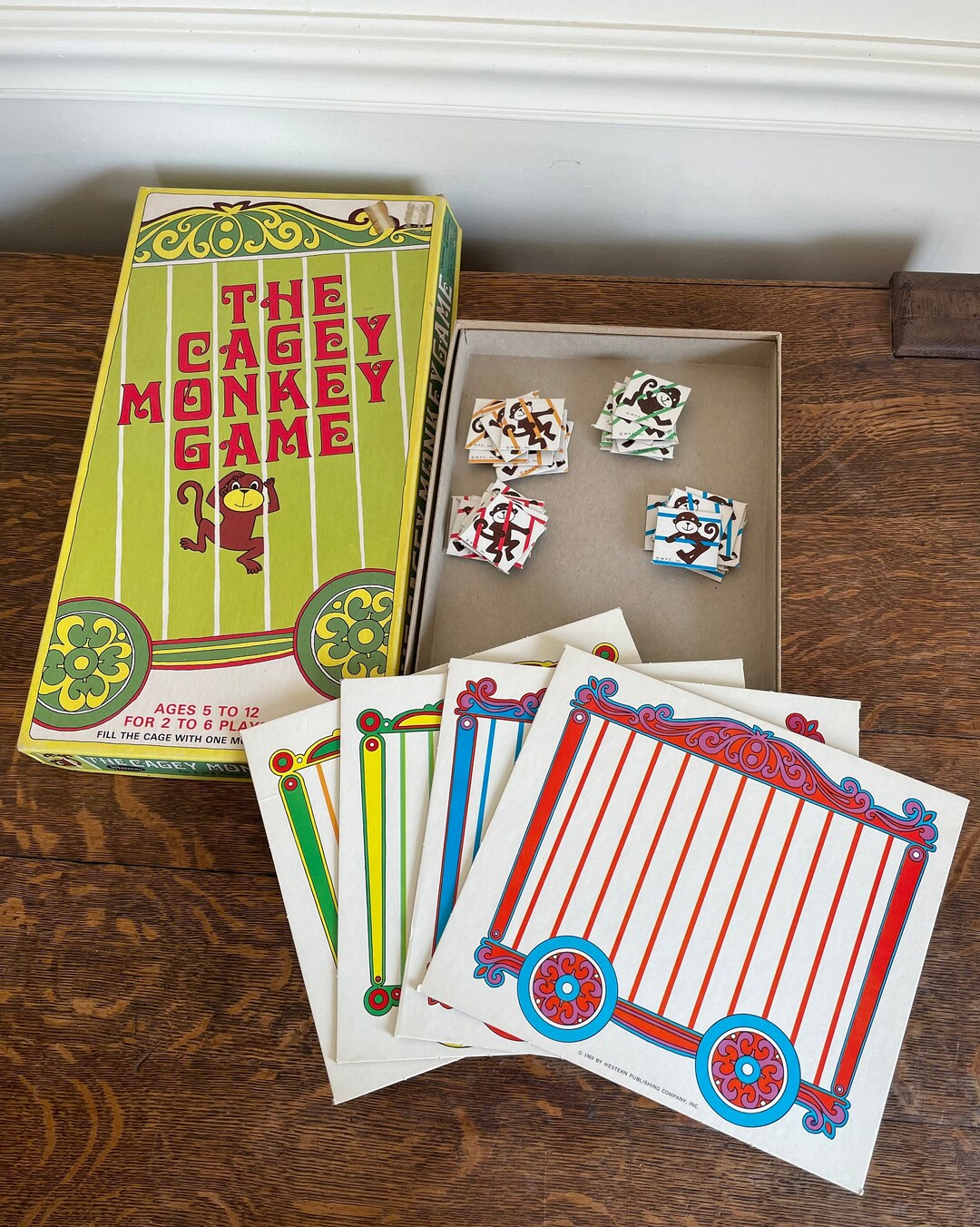 The Cagey Monkey Vintage Game - Family Fun, Authentic Antique 1969 ...