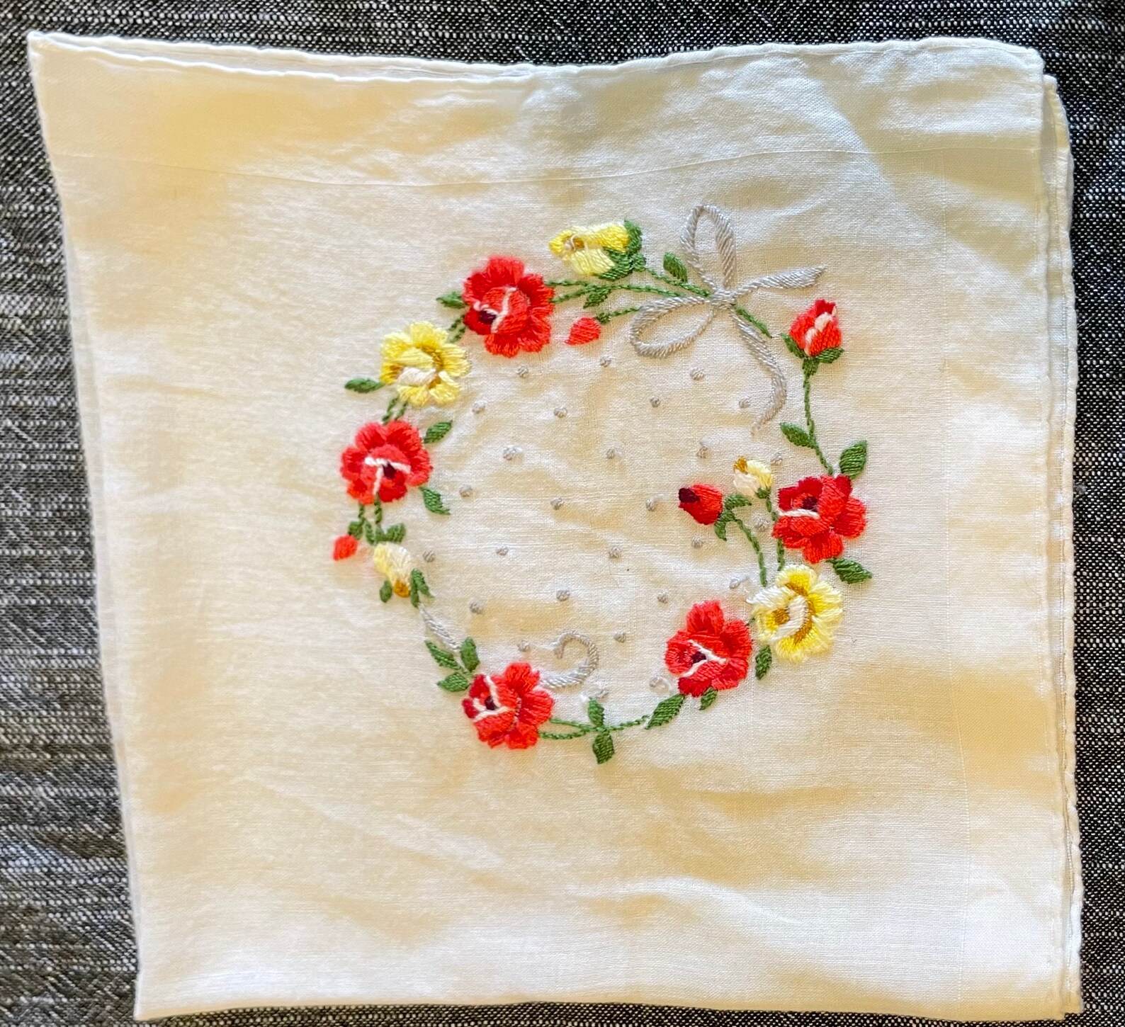 Vintage Embroidered Handkerchiefs - Etsy