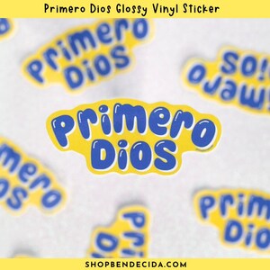 Primero Dios Vinyl Sticker: Spanish Latino Faith Decal - Etsy