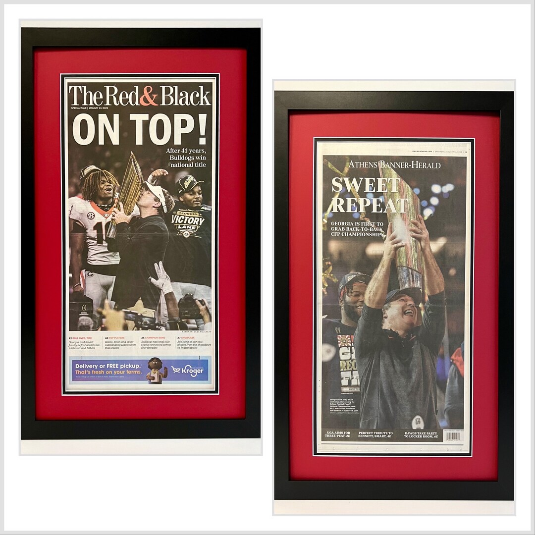2022 2023 UGA Bulldogs Athens Banner-herald & Red and Black CFP ...