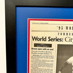 1995 & 2021 Atlanta Braves World Series Baseball Championship REAL AJC ...