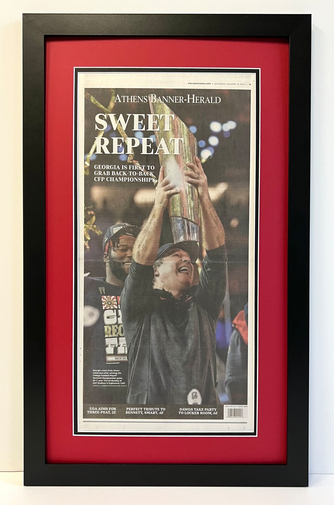 2023 UGA Bulldogs Athens Banner-herald CFP National Championship Real ...